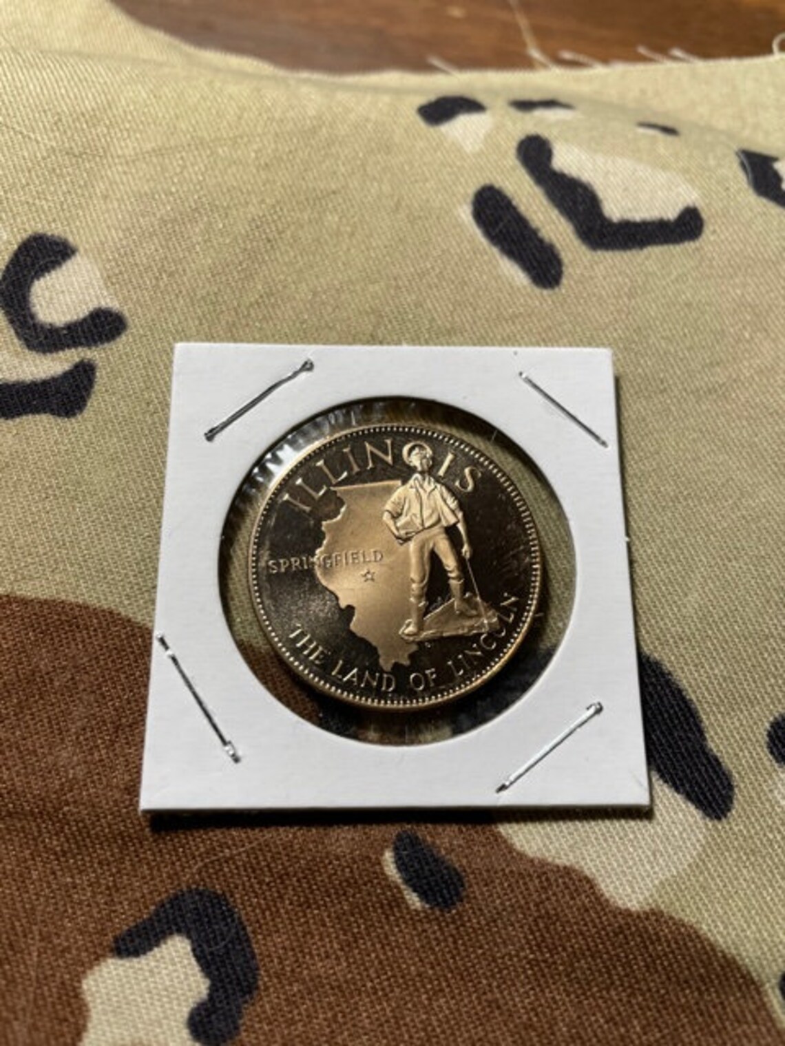 Illinois State Bronze Token Coin | Etsy