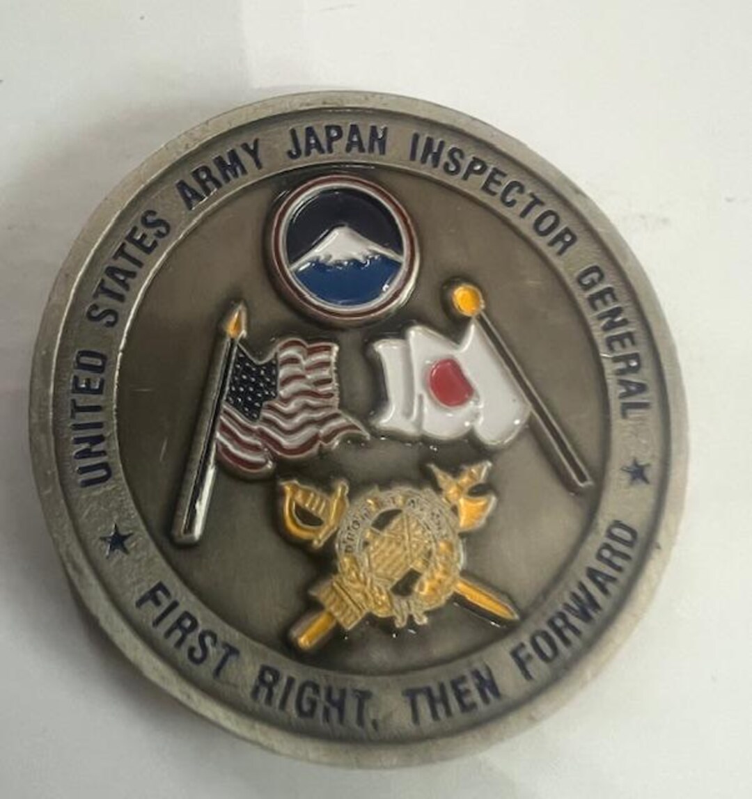 Japan Inspector General IG Challenge Coin - Etsy