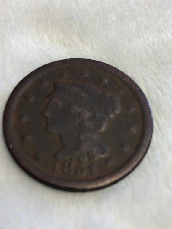 1851 Large Penny One Cent Vintage Collectable Coin US. History | Etsy