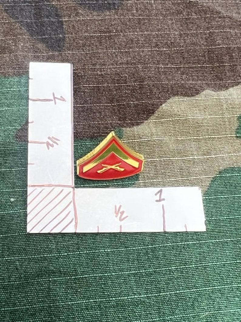 Marine Corps Lance Corporal Enamel Backpack Pin - Jacket Pin - Graffiti ...