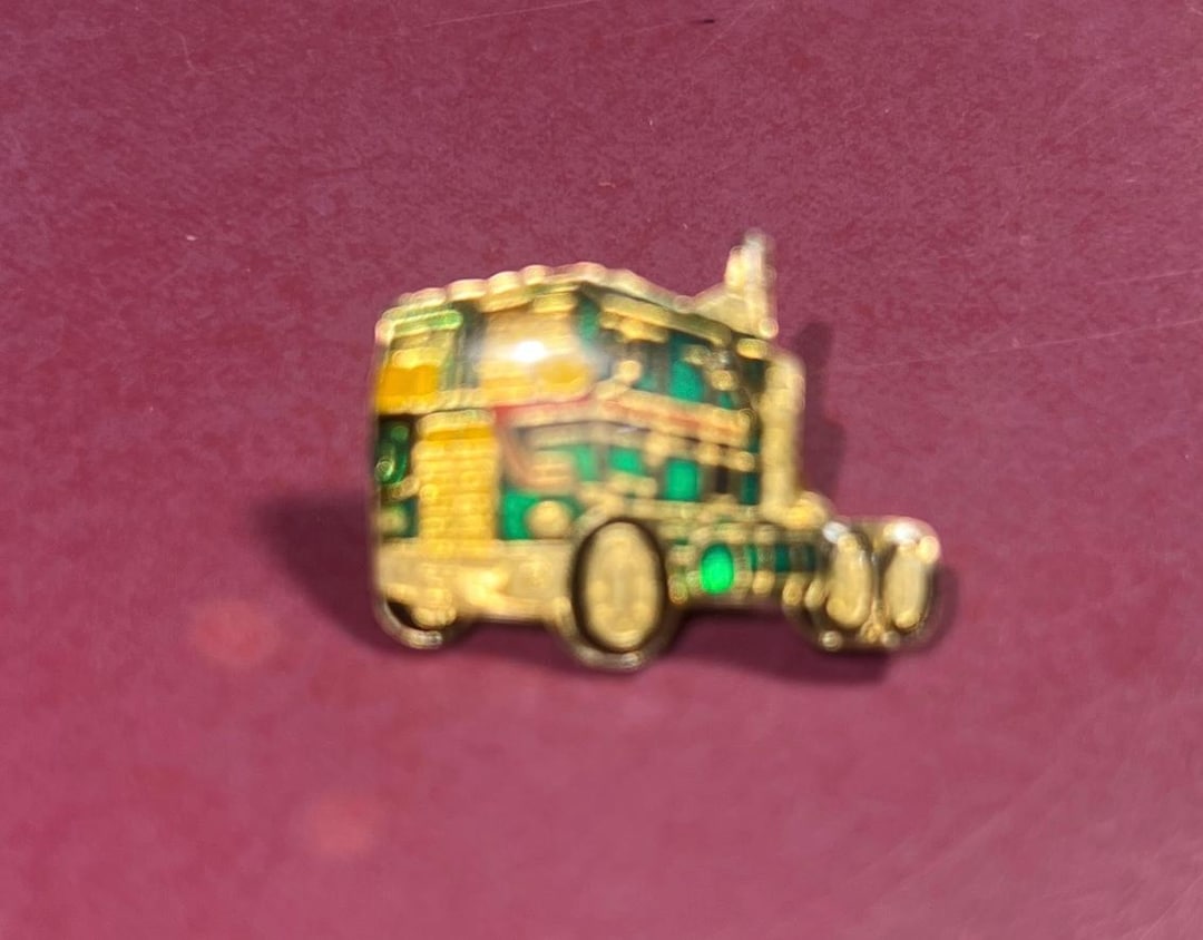 Small Semi Truck Enamel Backpack Pin - Jacket Pin - Graffiti Pin ...