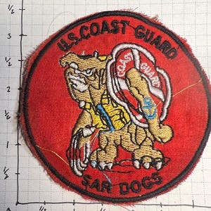 USCG US Coast Guard SAR Dogs Patch Airsoft Paint Ball - Etsy