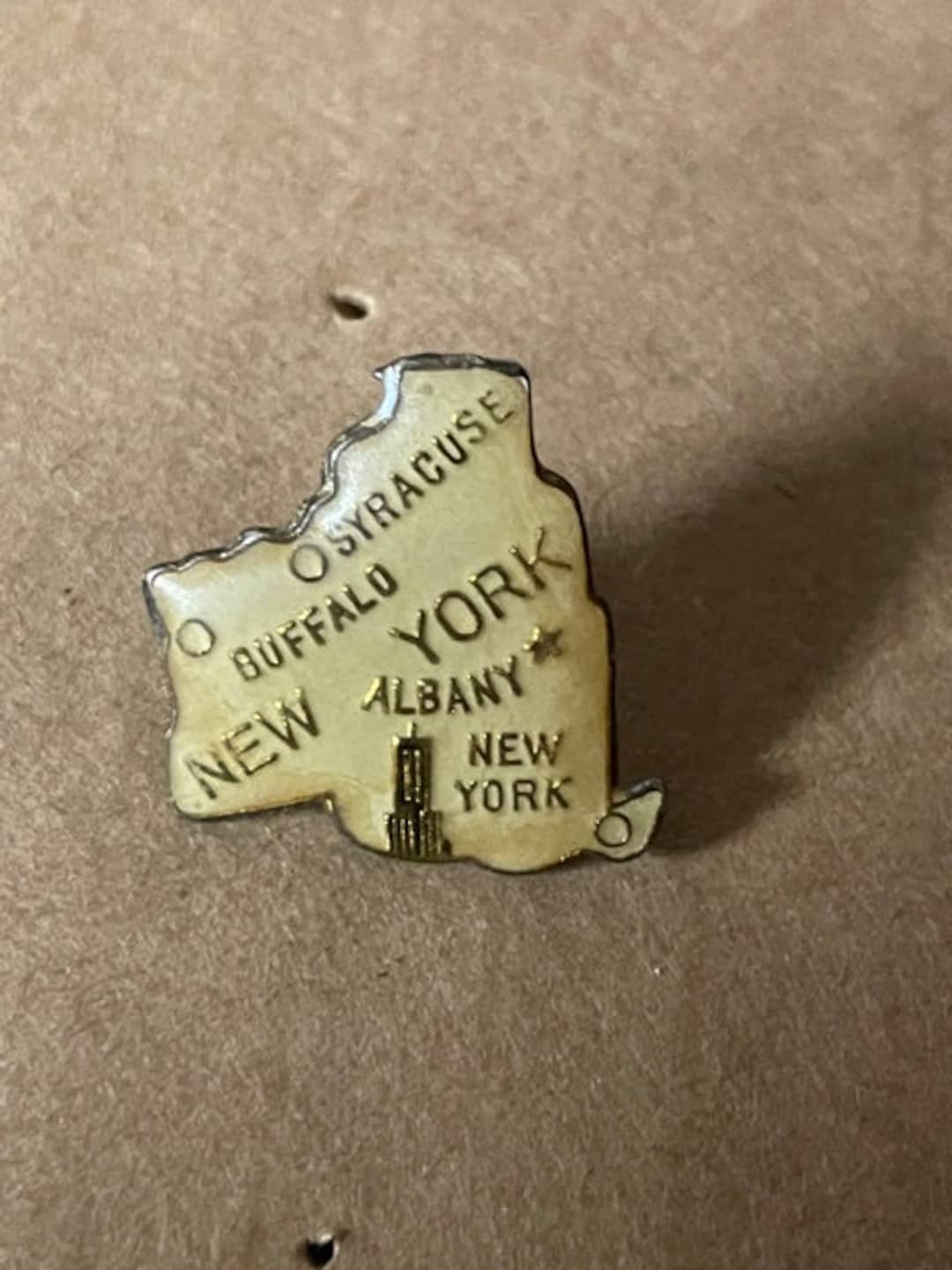 Enamel New York State Pins - Collectable - Jacket - Backpack - Biker ...