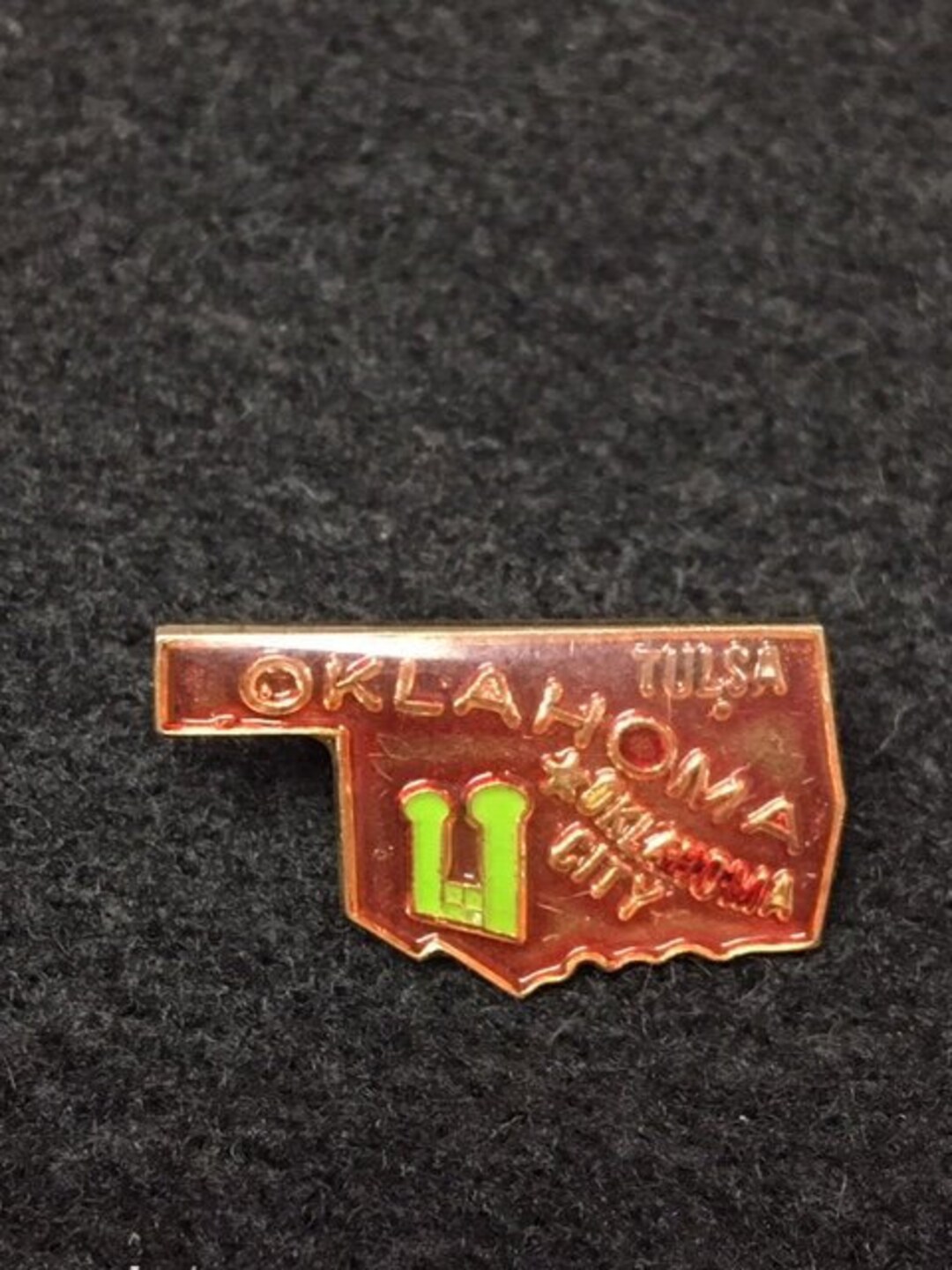 Enamel Oklahoma State Pins - Collectable - Jacket - Backpack - Biker ...