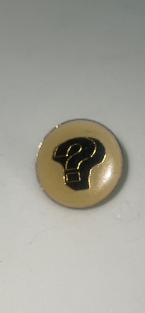 Enamel Question Mark ! Pin - Gem