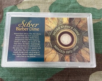 Barber Dime - Etsy
