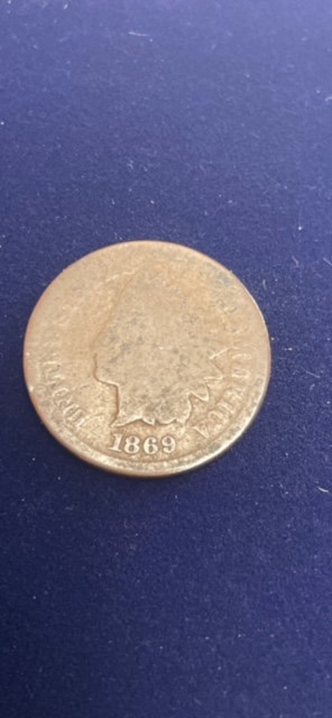 1869 Indian Head Penny One Cent Collectable Coin History - Etsy