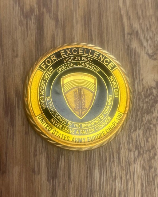 Europe Chaplains Challenge Coin USAREUR - Etsy
