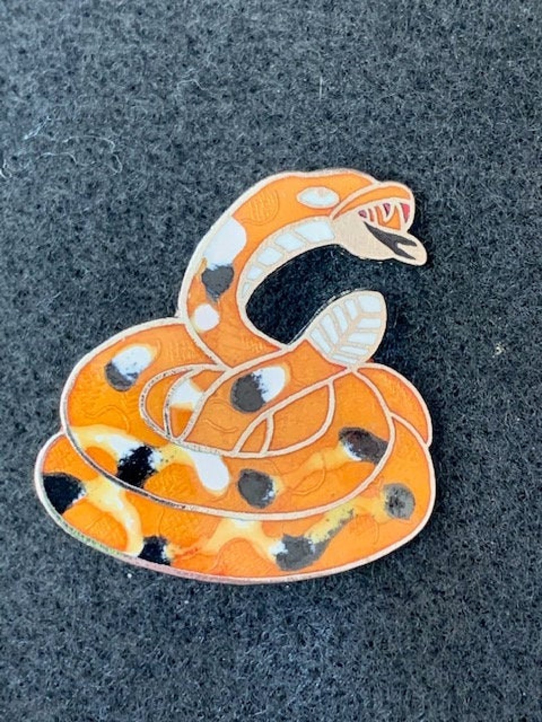 Viper Rattle Snake Enamel Backpack Pin - Jacket Pin - Graffiti Pin ...