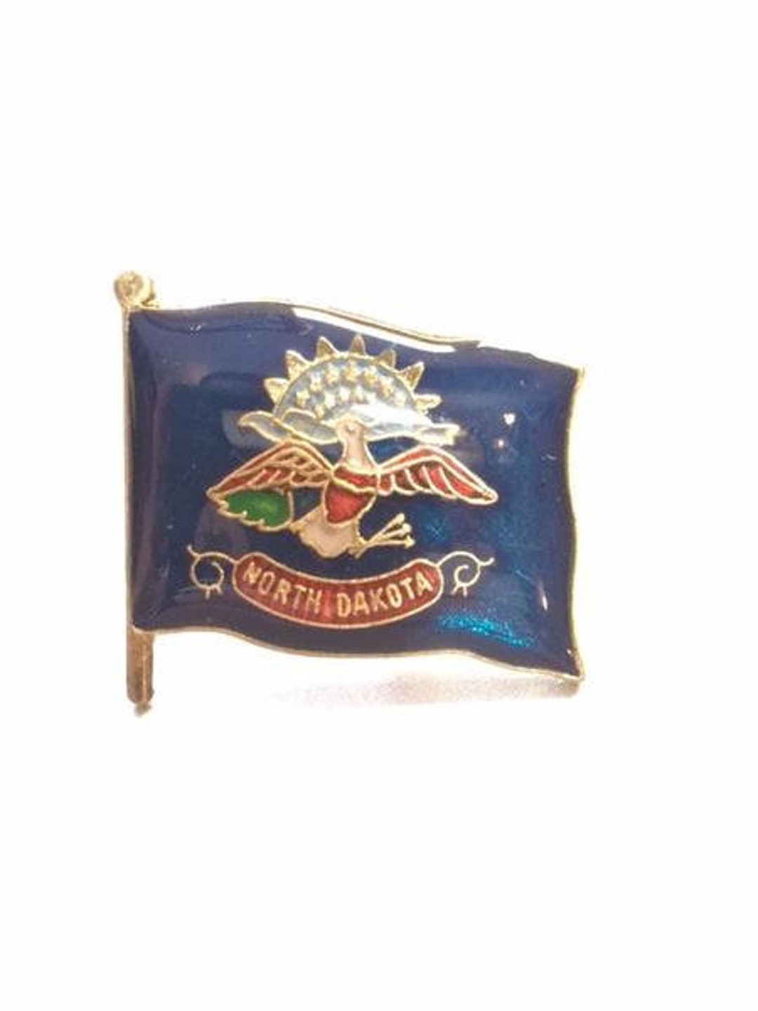 Enamel North Dakota State Flag Pins - Collectable - Jacket - Backpack ...