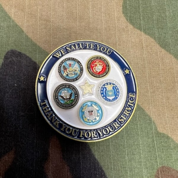 Thank You for Your Service Coins - Etsy