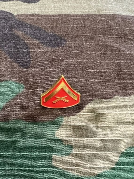 Marine Corps Lance Corporal Enamel Backpack Pin Jacket Pin - Etsy