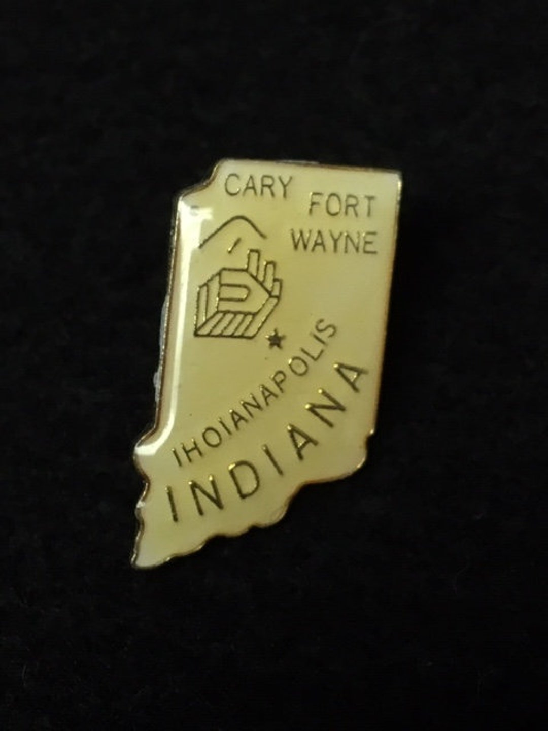 Enamel Indiana State Pins - Collectable - Jacket - Backpack - Biker ...