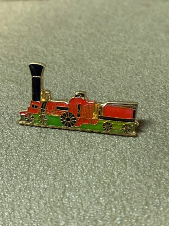 Red locomotive steam engine railroad train - Gem