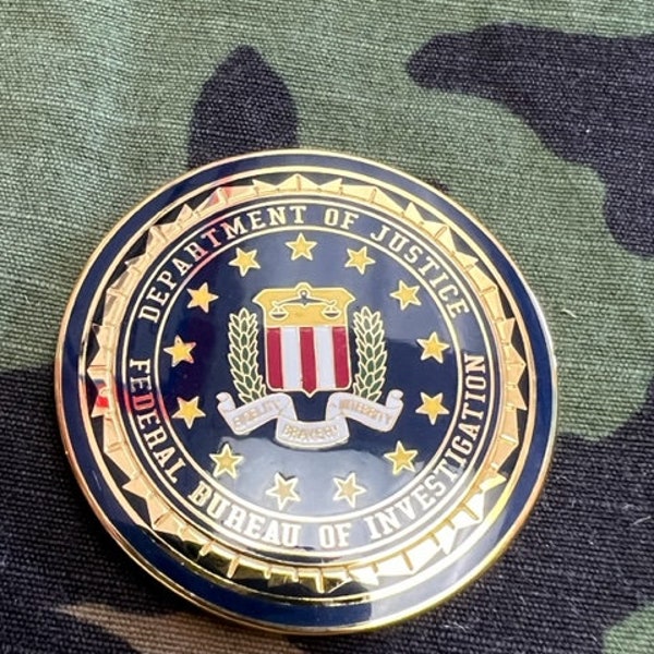 Fbi Dept of Justice Badge Svg - Etsy