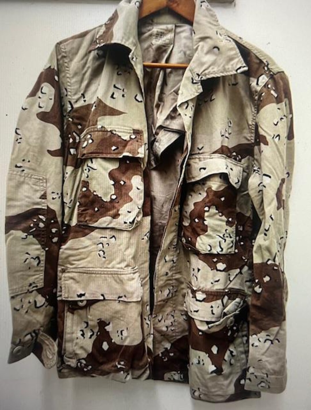 US Military Issued Desert Camo USMC Chocolate Chip Pattern Top Blouse ...