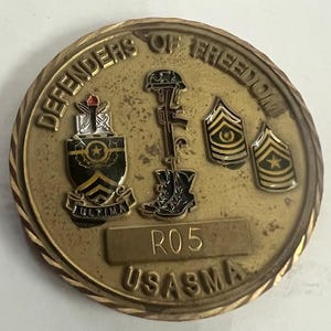 US Army Sergeants Major Academy USASMA Challenge Coin Fort Bliss Texas ...