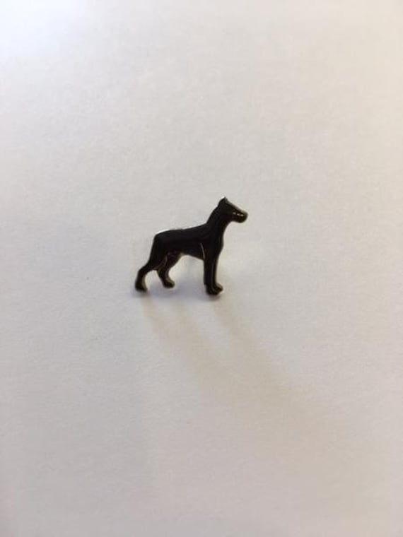 Enamel doberman dog pins - Gem
