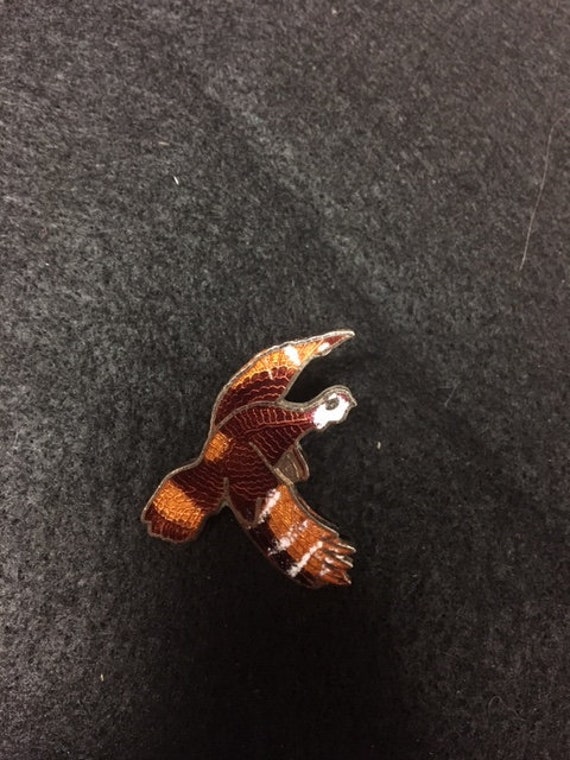 Flying Wild Turkey Bird Pin - Gem