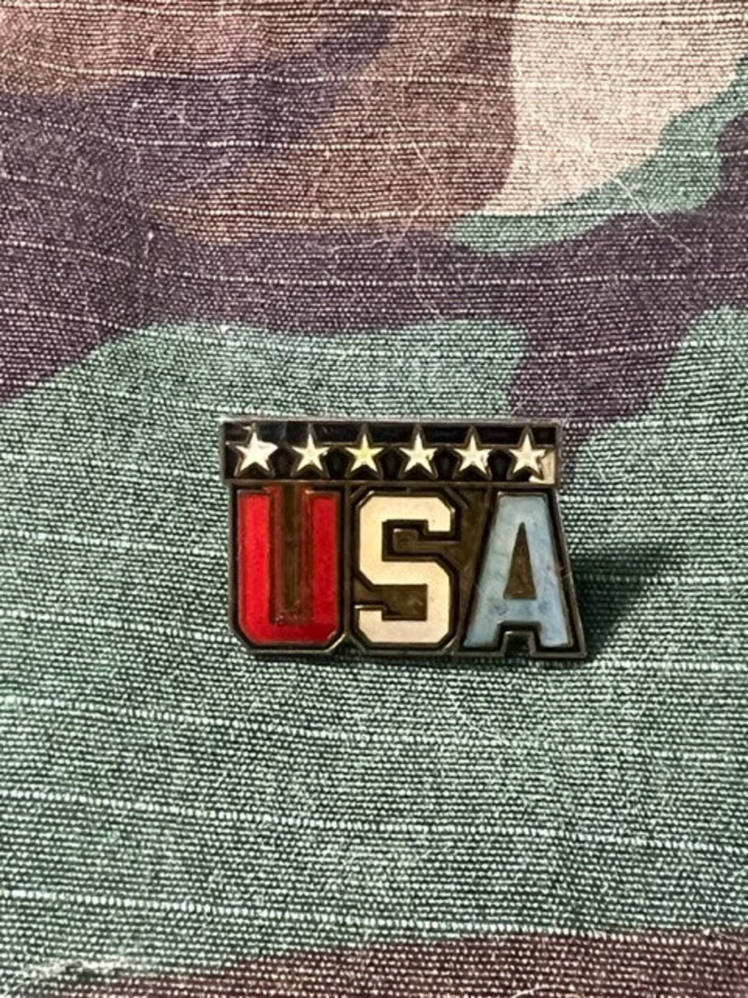 USA Red White and Blue Pin - Etsy