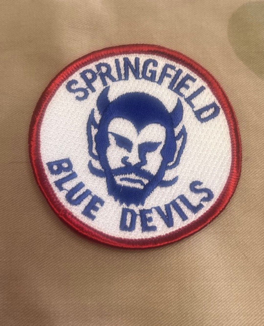 Springfield Blue Devils School Patch-- Jacket Patch - Etsy