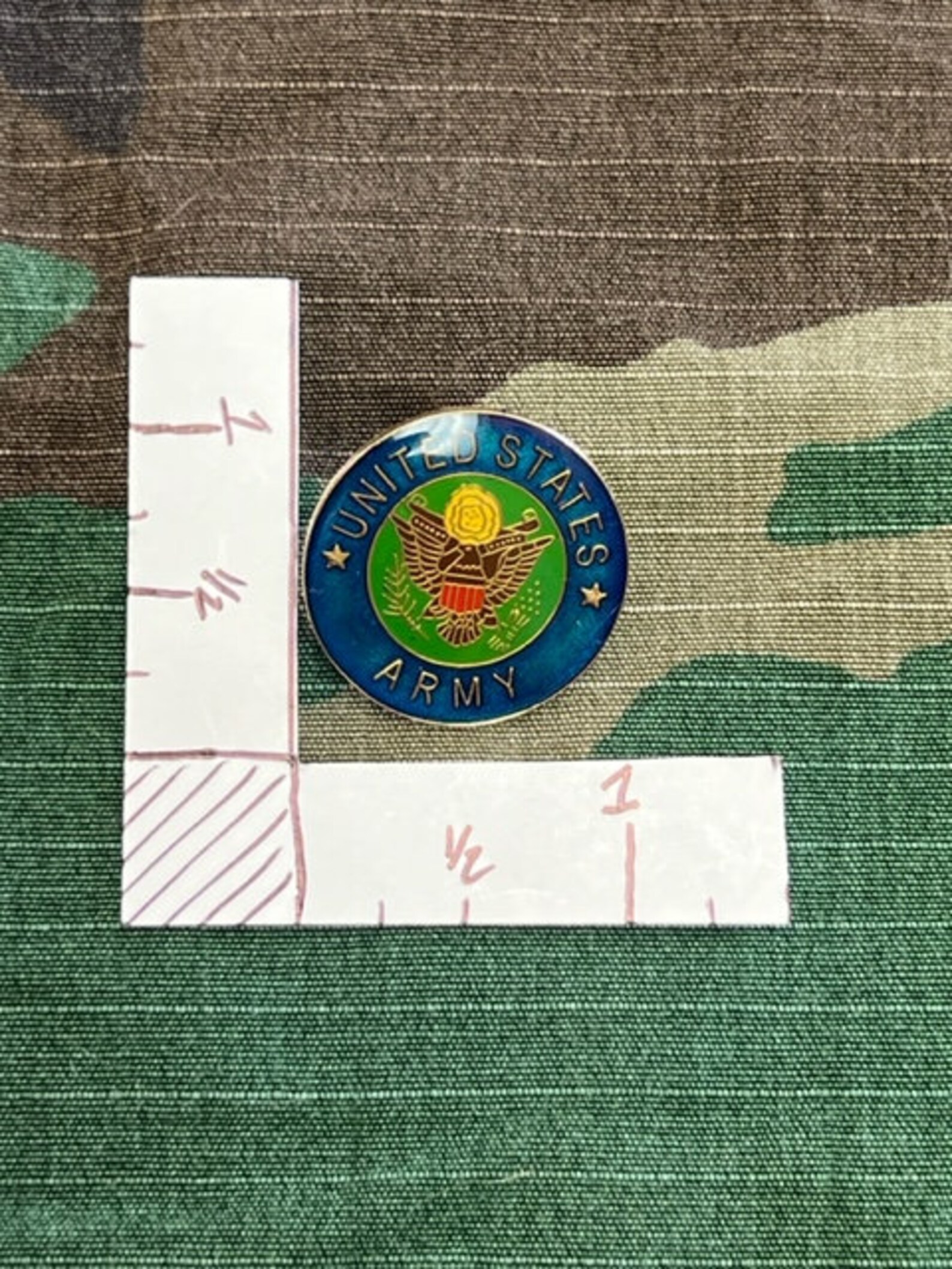 Army Enamel Backpack Pin - Jacket Pin - Lapel Pin - Motorcycle Pin ...