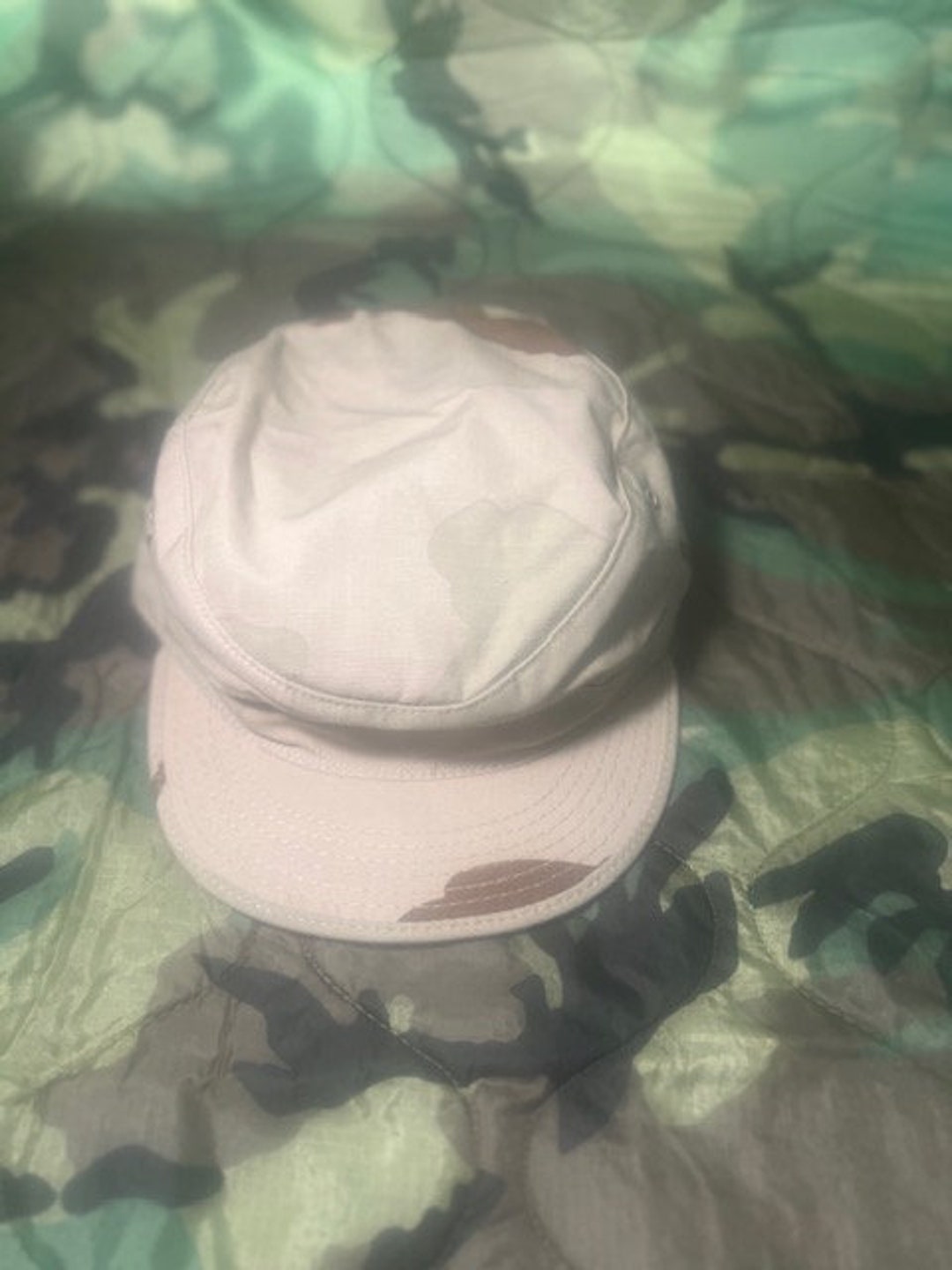 USGI 3 Color Desert Desert Camo Soft Cover Utility Fatigue Hat Sz 7 1/2 ...