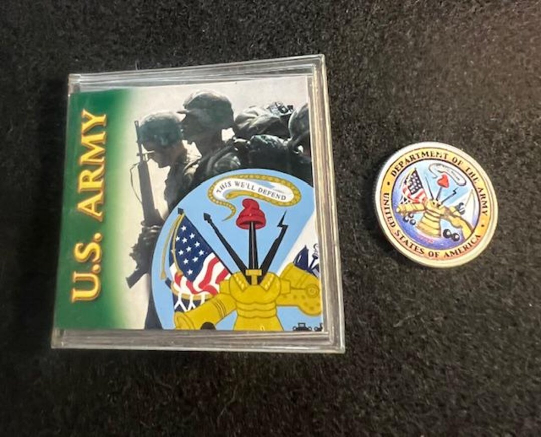 US Army Colorized US Mint State Quarter Collectable Coin US. History in ...