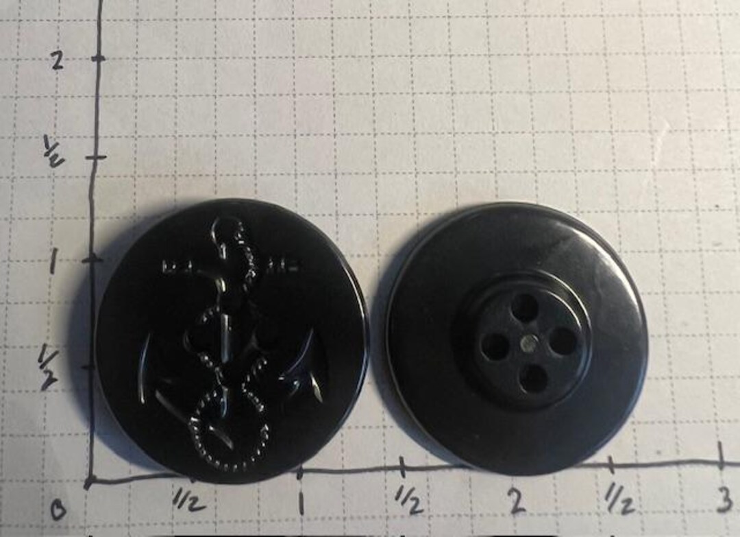 US Navy USGI P Coat Buttons Bulk Lot of 7 , Buttons for Sewing Repairs ...