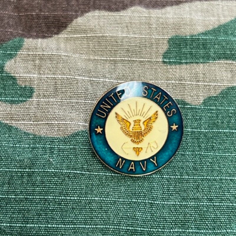 Navy Pin - Etsy
