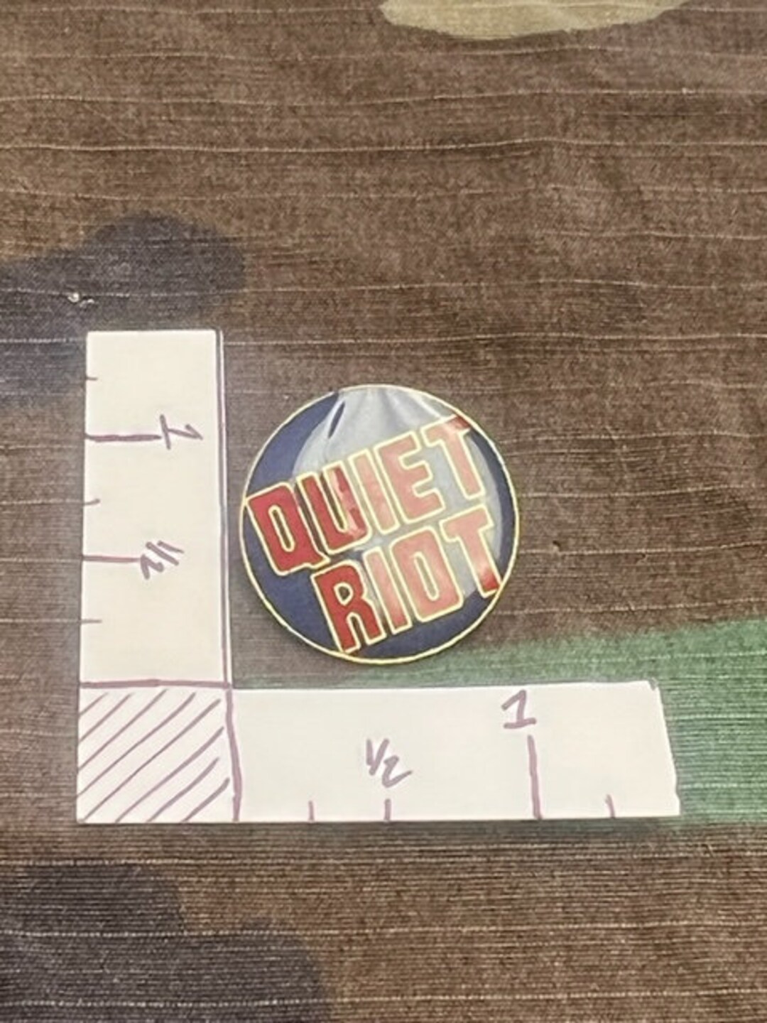 Quiet Riot Classic Hard Rock and Roll POP Music Enamel Backpack Pin ...