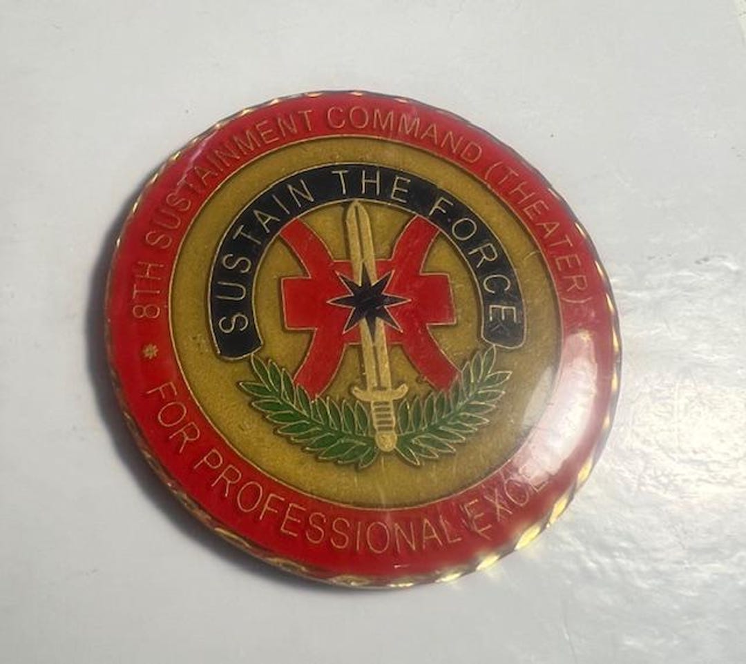 8th Sustainment Command Commanders Challenge Coin Japan Sustain the ...