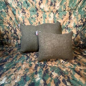 Military Issue Wool Blanket Material OD Bivy Pillow Style - Etsy