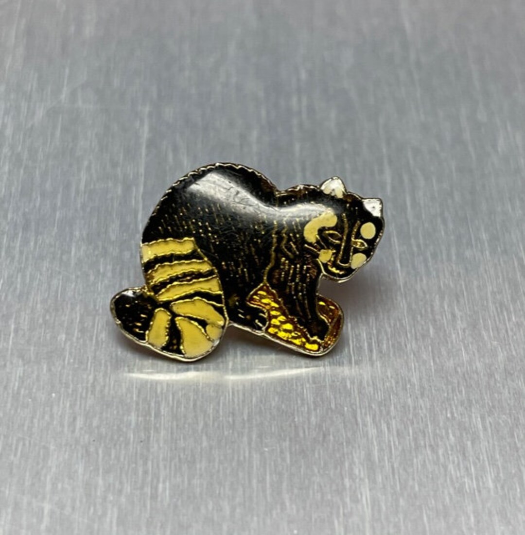 Raccoon Pin Enamel Backpack Pin Jacket Pin Graffiti Pin Lapel Pin ...