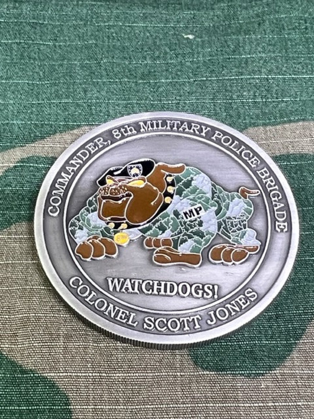 US Army Commander 8th Military Police Brigade Watchdogs Col Scott Jones ...