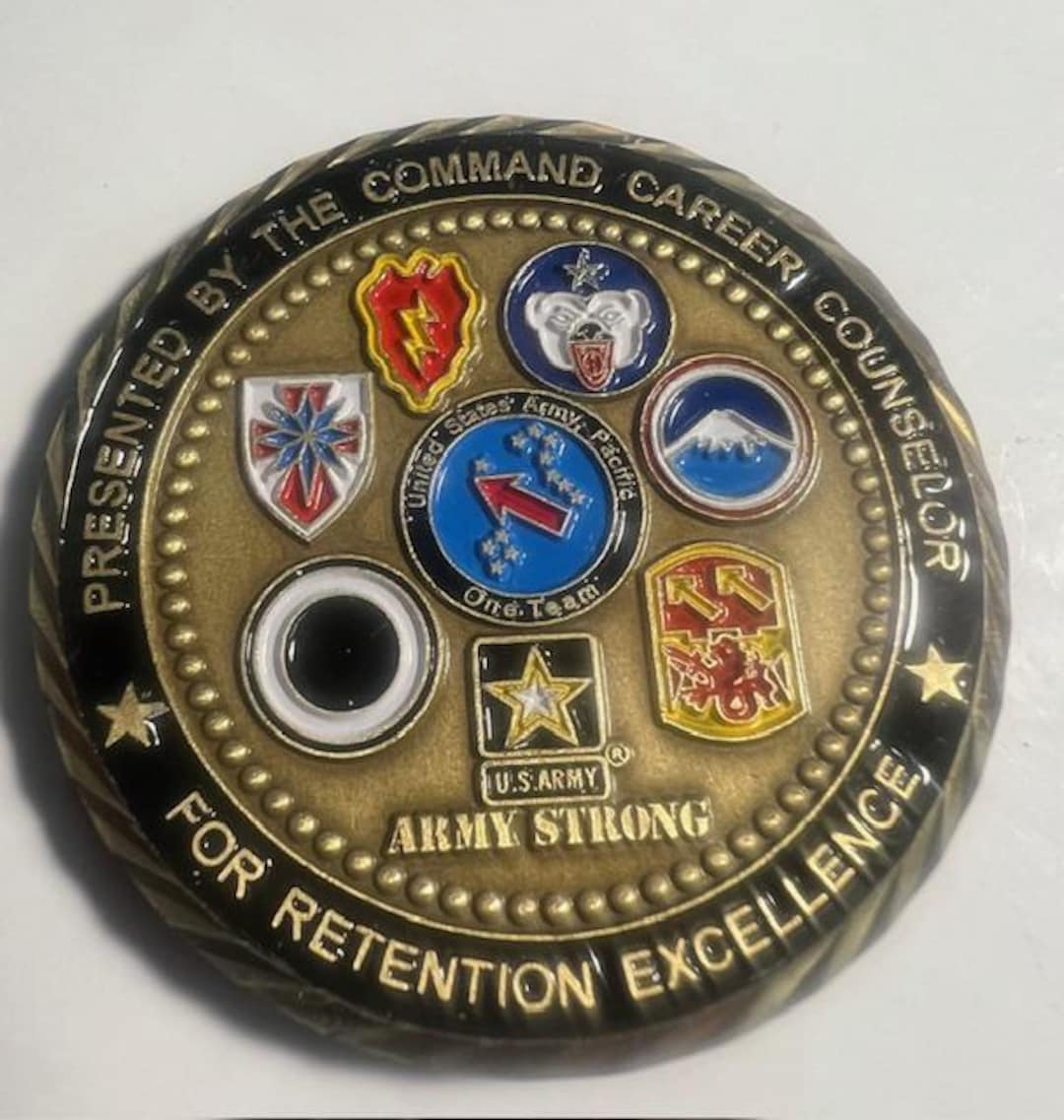 US Army Pacific Command Career Counselor One Team Challenge Coin - Etsy