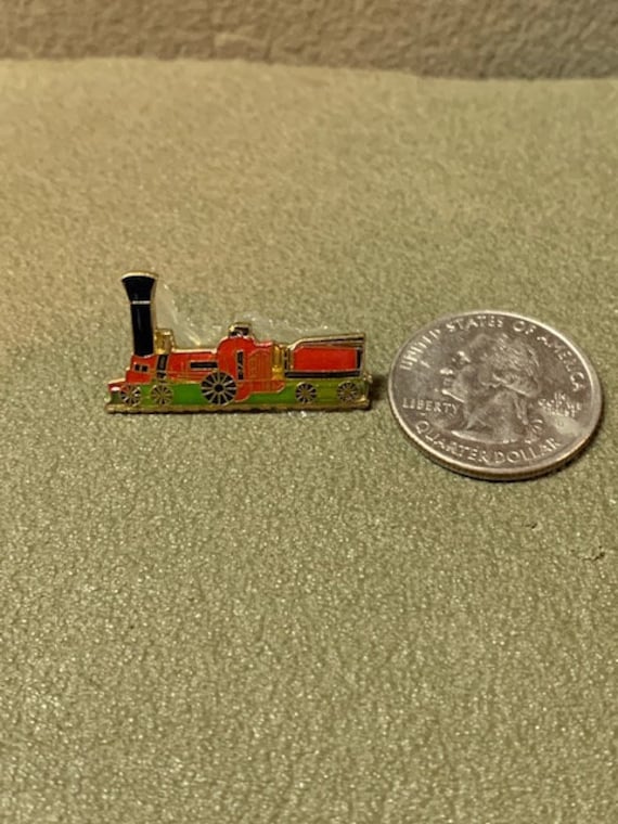 Red locomotive steam engine railroad train - Gem