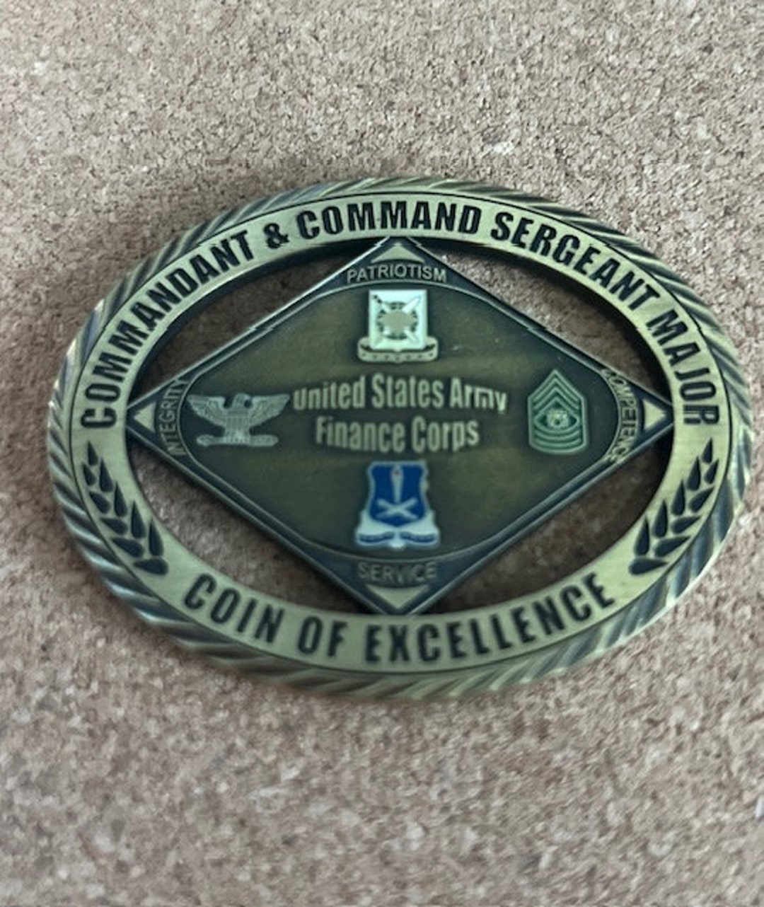Commandant & Command Sgt Major Coin of Excellence Challenge Coin - Etsy