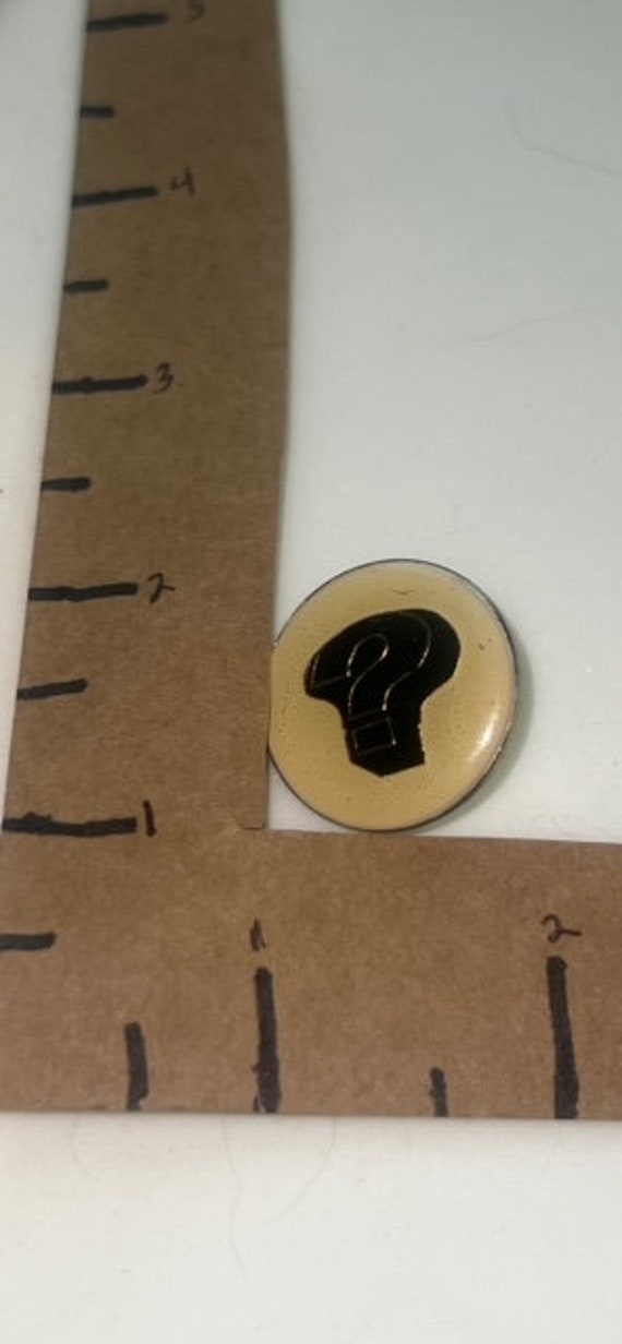 Enamel Question Mark ! Pin - Gem
