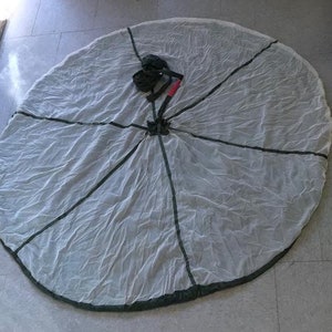 US Military Demil US T-10 Reserve Pilot Parachute 4 1/2 Ft Diameter ...