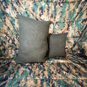 Military Issue Wool Blanket Material OD Bivy Pillow Style - Etsy