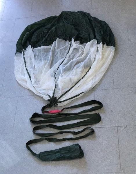 US Military Demil US T-10 Reserve Pilot Parachute 4 1/2 Ft Diameter ...