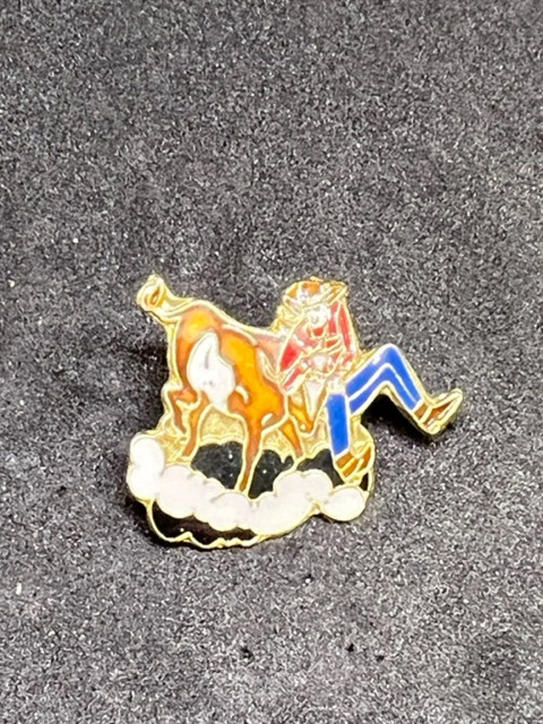 Calf Roping Rodeo Enamel Backpack Pin - Jacket Pin - Graffiti Pin ...