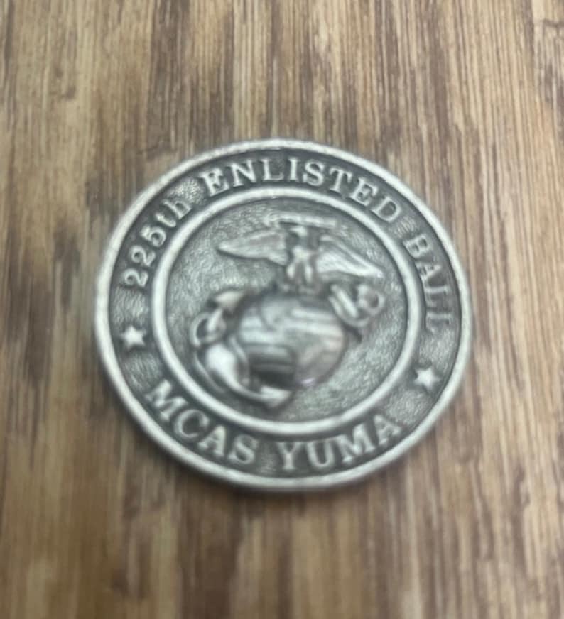 USMC MCAS Yuma 225th Enlisted Ball Challenge Coin 50th Anniversary ...