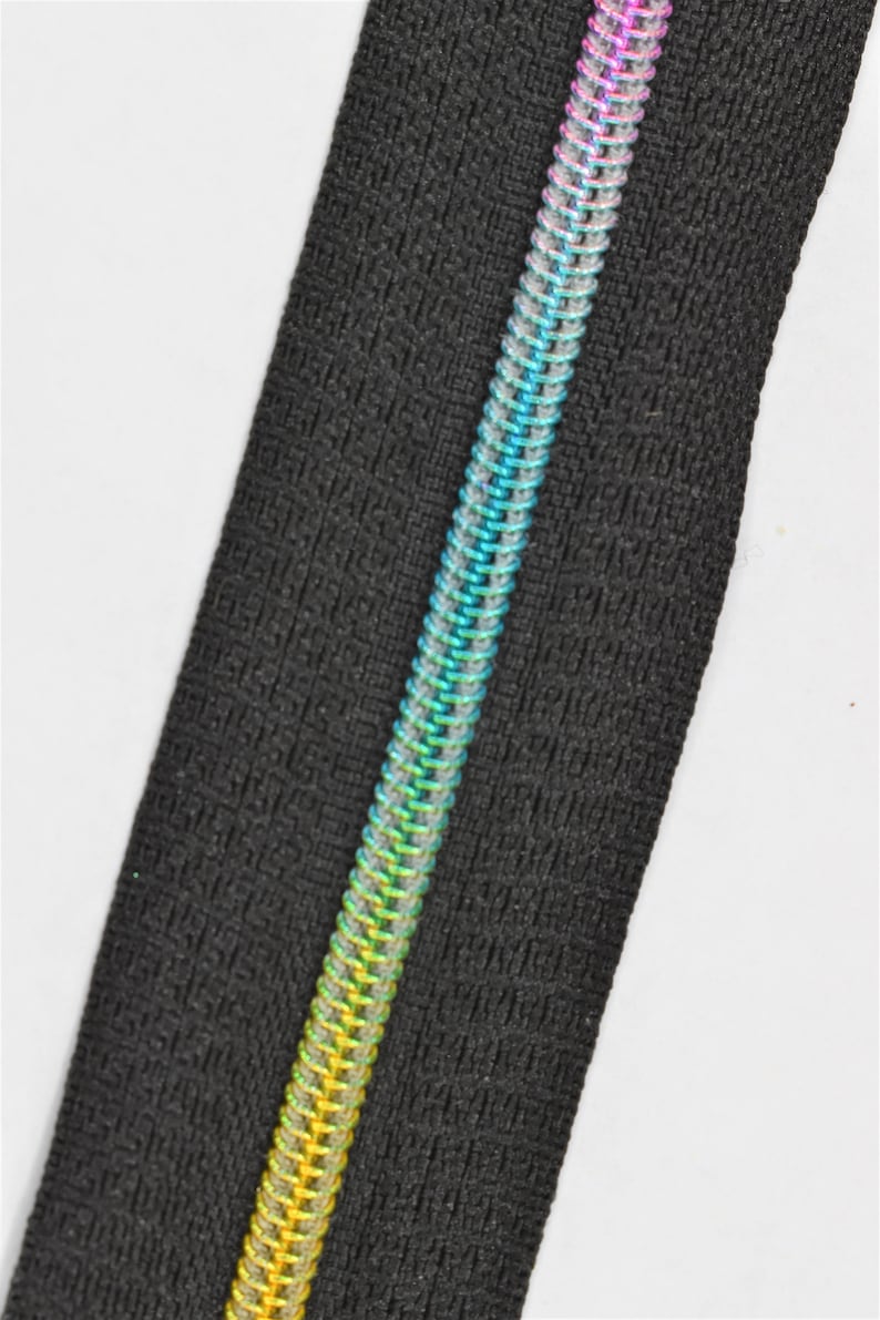 Callisto Zipper by the Yard 3 Nylon Zipper Rainbow Zipper - Etsy