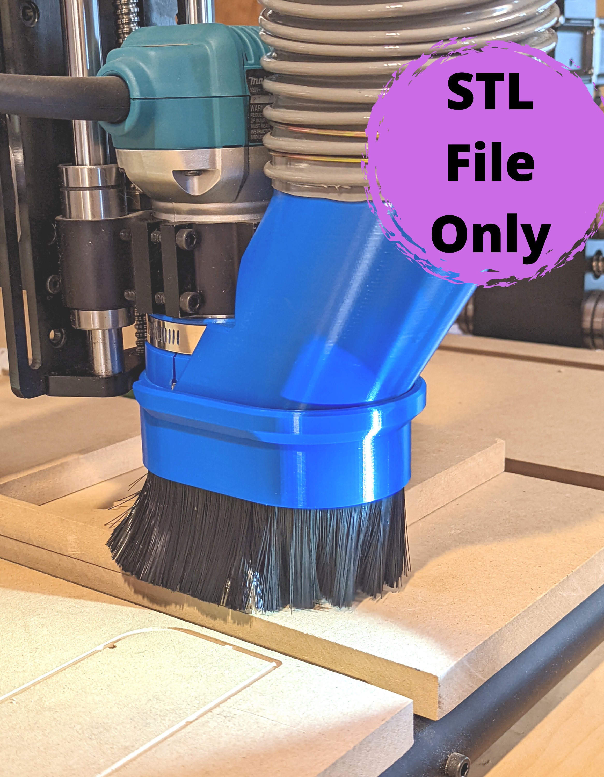TSR Onefinity Makita CNC Router Dust Boot Digital STL File - Etsy