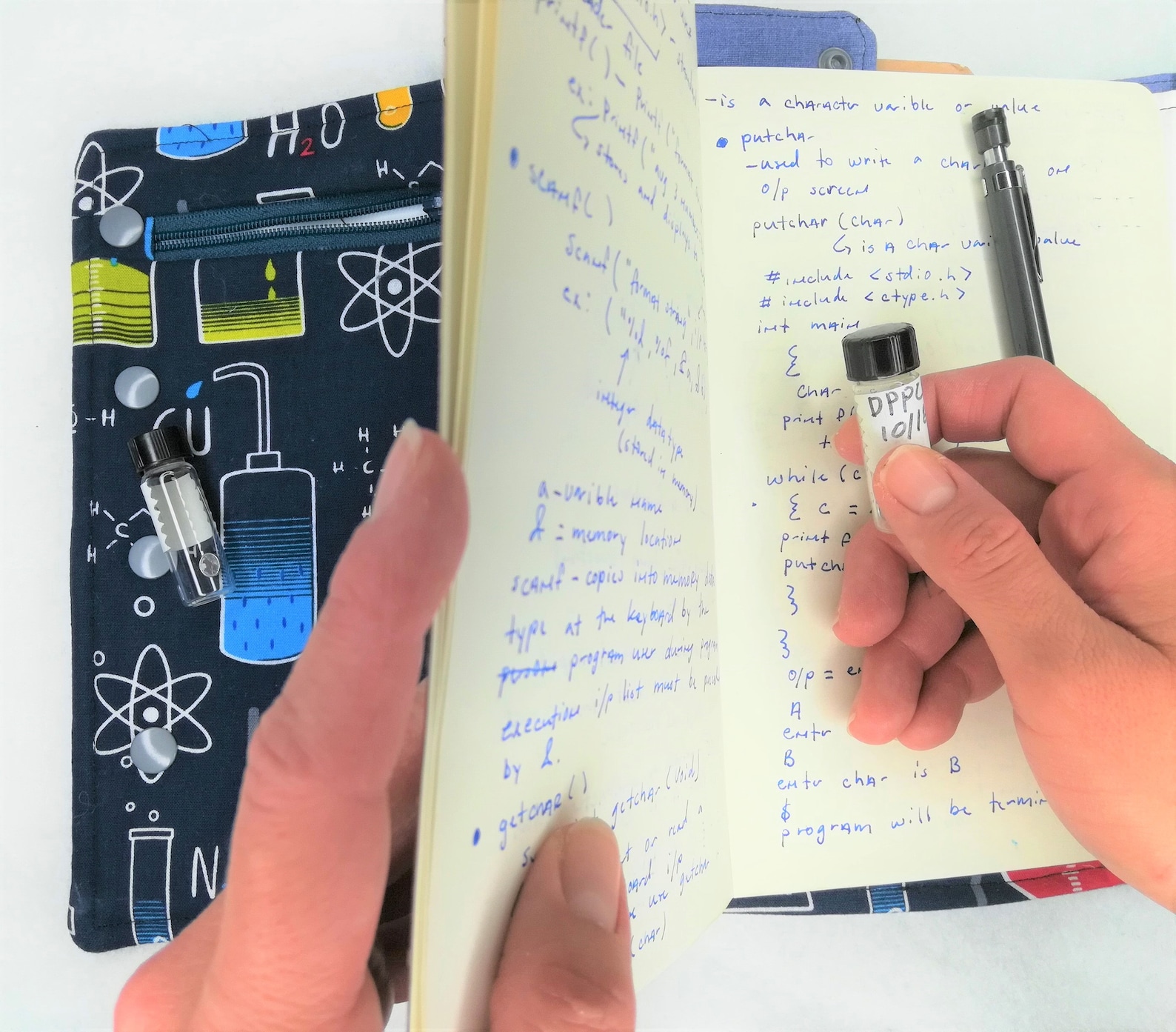 The Curie Research Notebook Cover PDF Pattern Beginner Sewing - Etsy