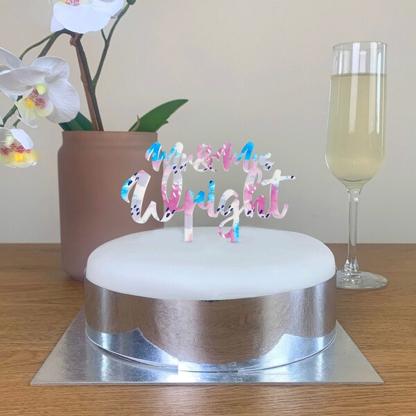 Perspex Cake Topper - Etsy