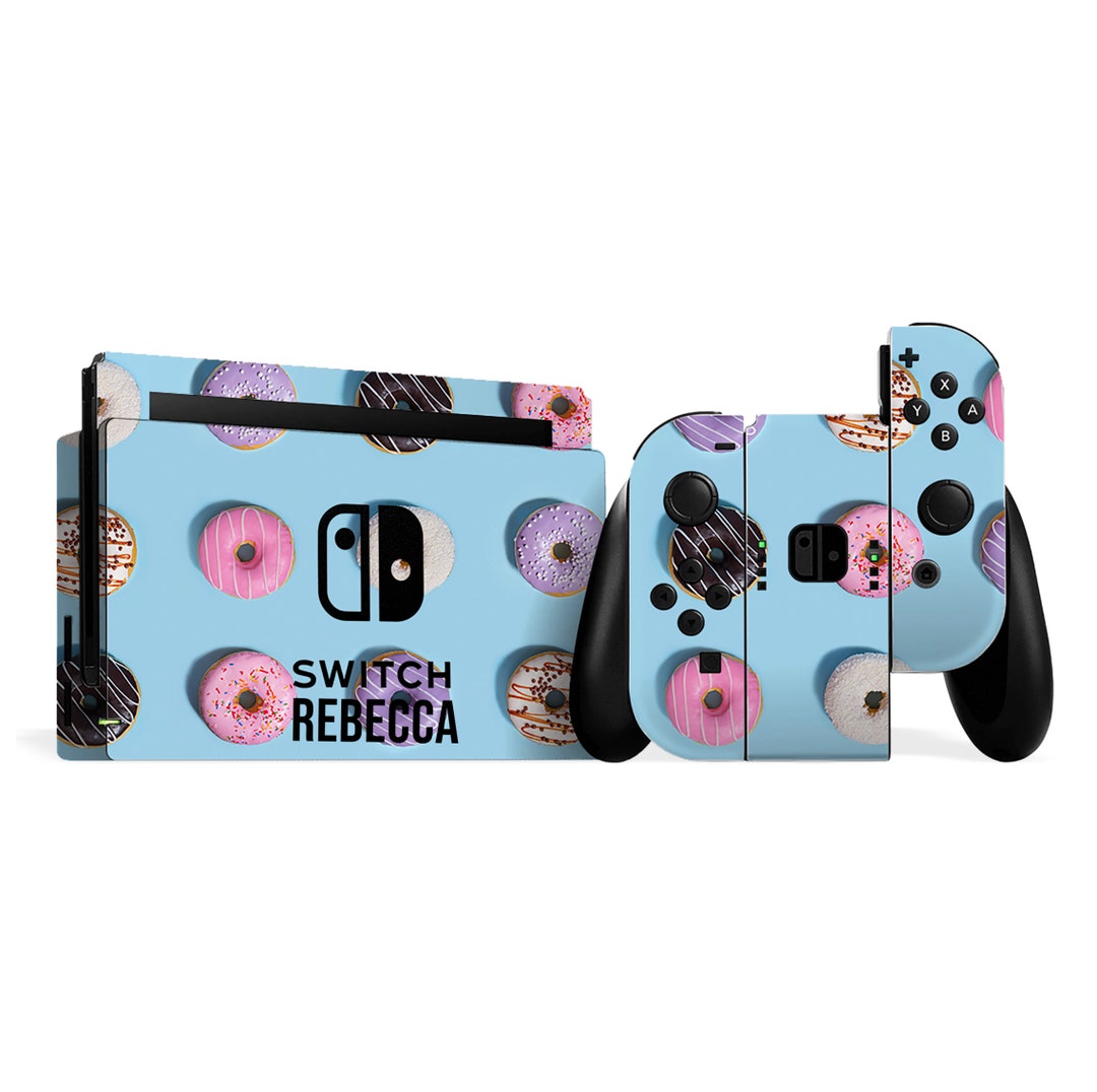 Nintendo Switch Donut Skin Gamer Console Vinyl Sticker - Personalised ...