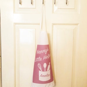 Toddler's Personalised Apron Granny's Little Helper Baking Cooking ...